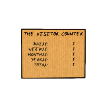 Second Life Marketplace - THE VISITOR COUNTER [WALL] 3 PRIM [CRATE]